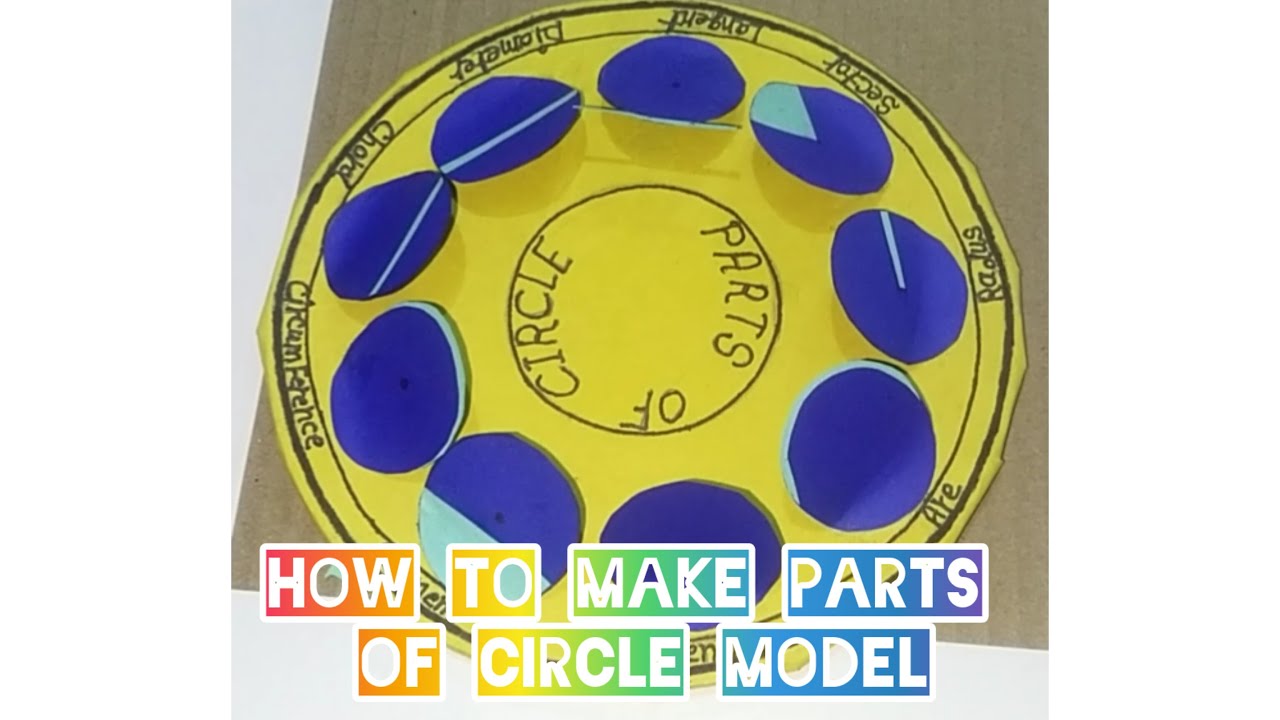How to make a parts of circle model. - YouTube