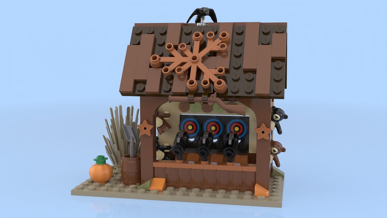 LEGO Halloween Carnival Shooting Range! 🎃🔫 Spooky Fun in Bricks 🧱👻 ...
