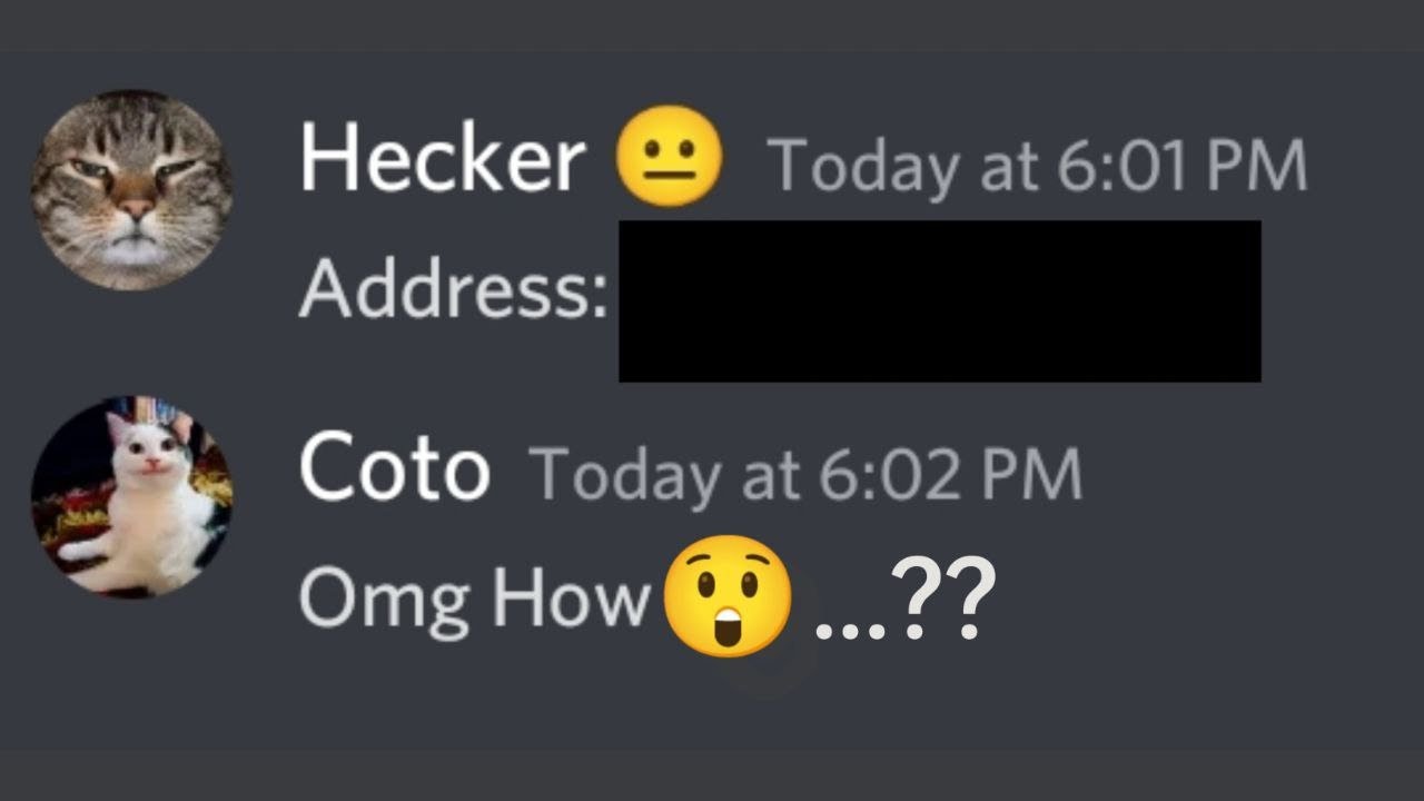 When A Hecker Find Your Address YouTube When A Hecker Find Your Address YouTube