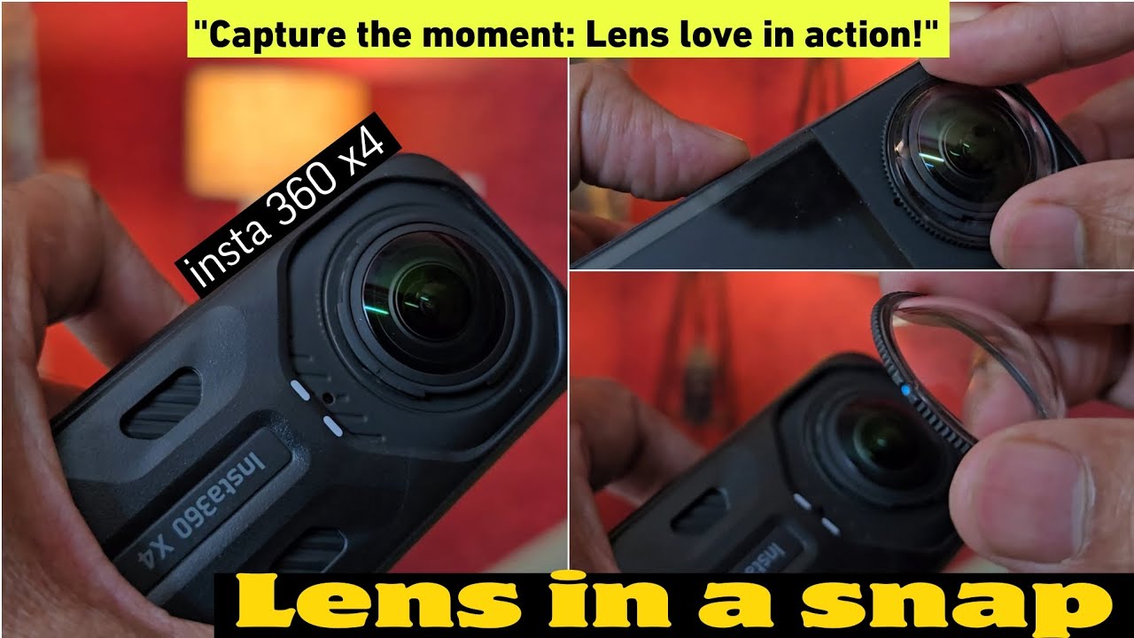 How To Install Insta 360 X4 Lenses | Lens Protection | Best 360 Camera ...