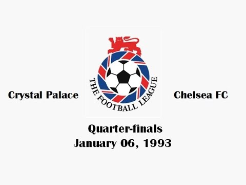 English League Cup 1992-1993. Quarter-finals. Crystal Palace - Chelsea ...