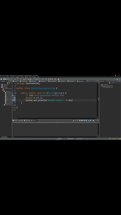 Narrowing Type casting in Java | java Tutorial - YouTube