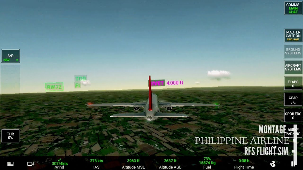 RFS MOBILE - REAL FLIGHT SIMULATOR GAMEPLAY SHORT MOTAGE - YouTube