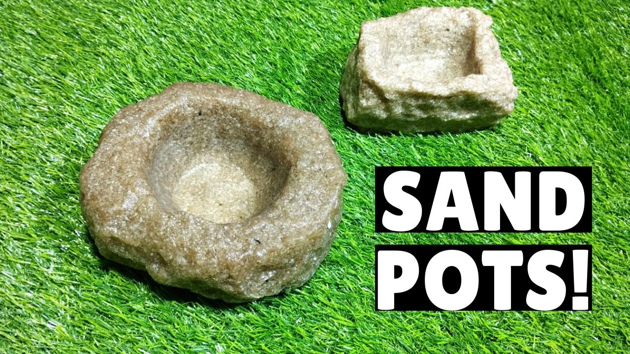 Make Easy Flower Pots with Resin & Sand! | How to Make Sand pots - YouTube