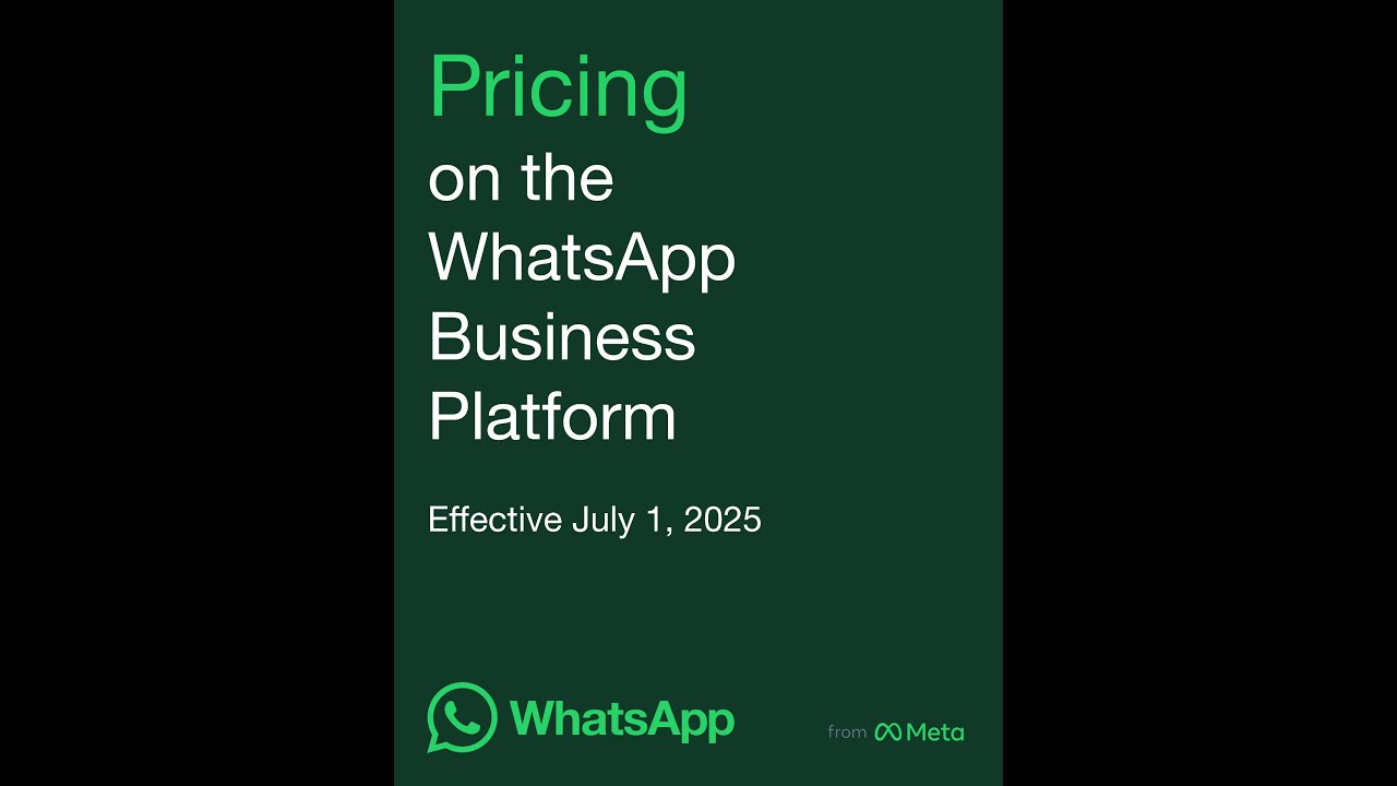 WhatsApp API New Per Message Pricing Explanation Video ( Applicable From 1st July 2025 ) - YouTube