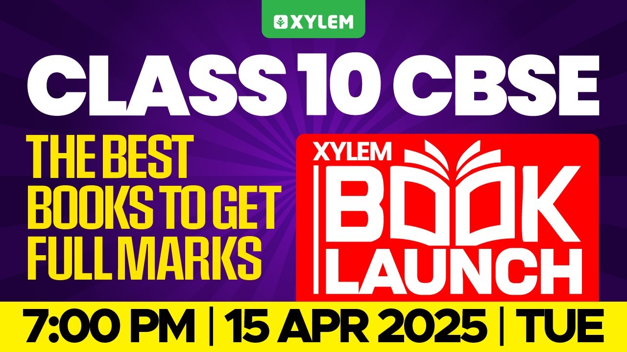 Class 10 CBSE The Best Books to Get Full Marks | Xylem Book Launch ...