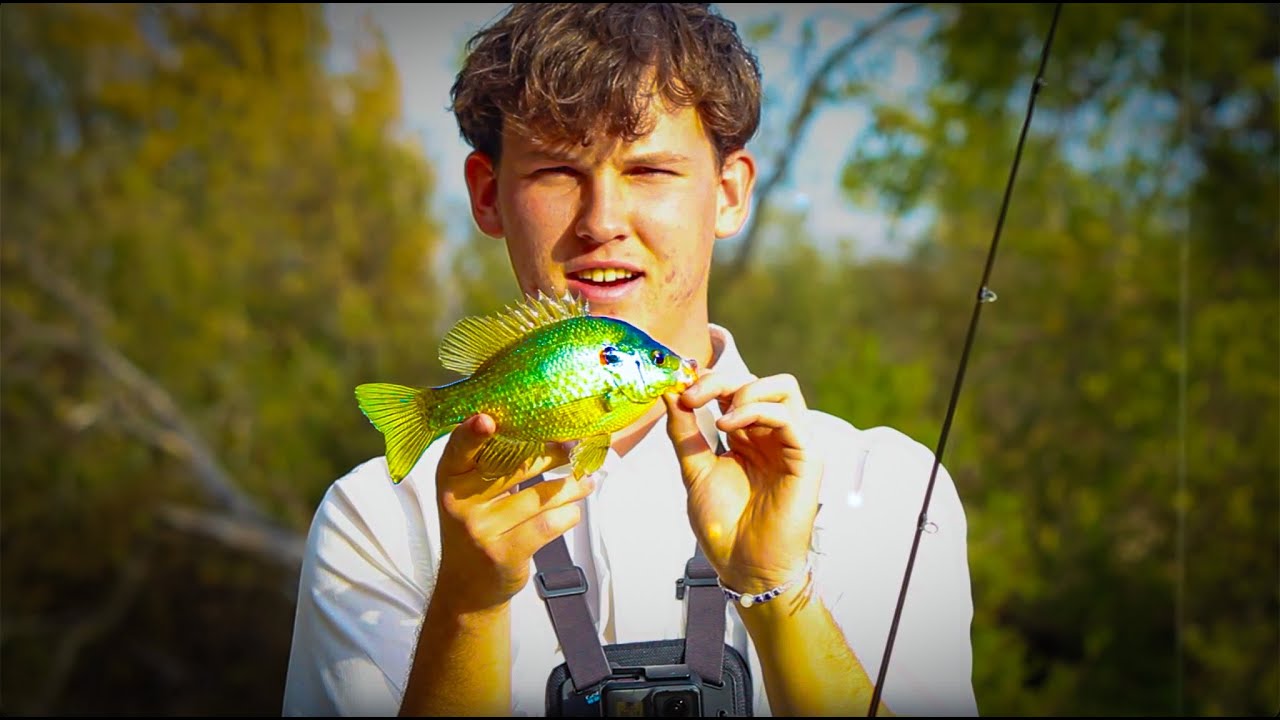 Small Farm Pond Fishing with Girlfriend - Micro Fishing - YouTube