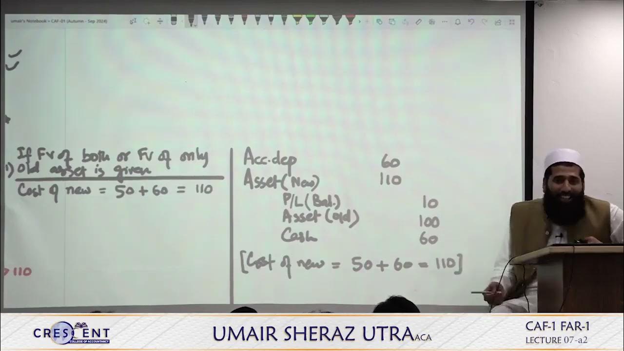 CAF 01 FAR1 Lecture 7 a2 Umair Sheraz Online Free | Crescent College | CA Pakistan Platform ...