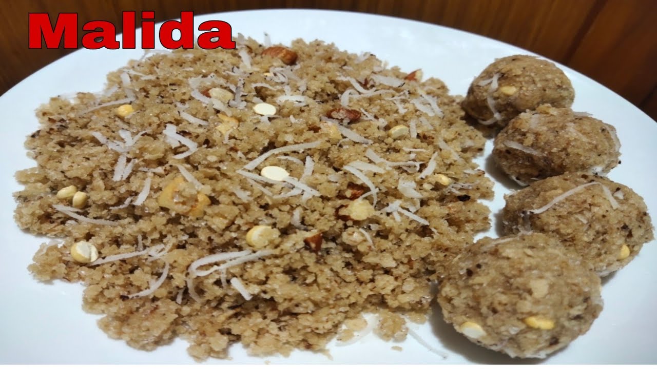 Malidha Recipe/Malida laddu/Moharram special recipe(గోధుమపిండి తో ఇలా ...