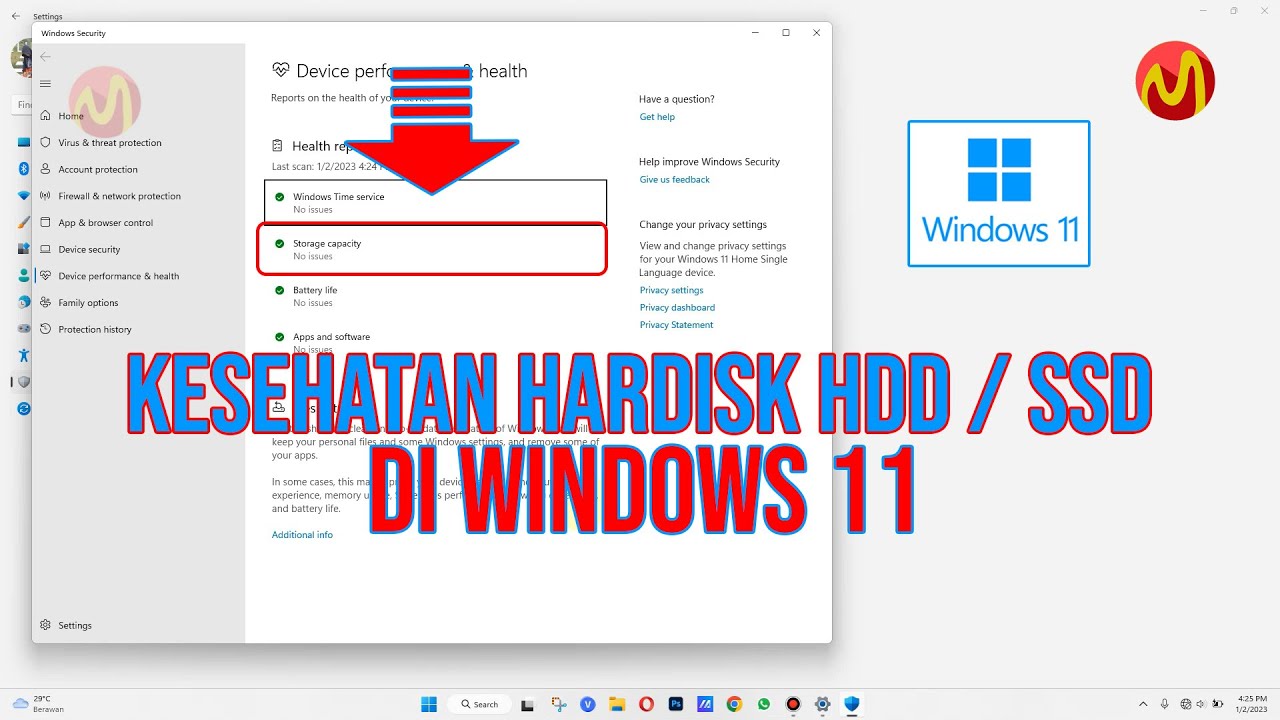 4 Cara Cek Kesehatan Hardisk di Windows 11 (SSD / HDD) - YouTube
