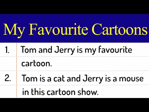 10 Lines on My Favourite Cartoon Tom and Jerry | My Favourite Cartoon ...