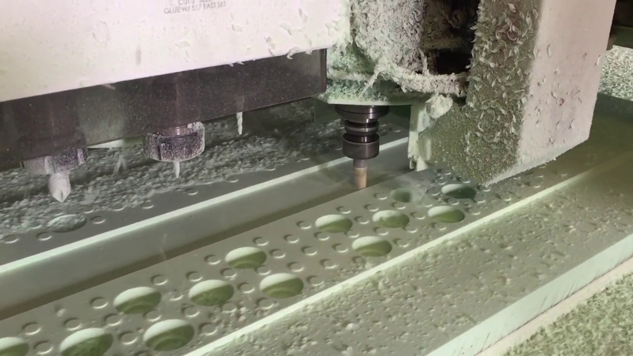 CNC Milling Riser Pattern - YouTube