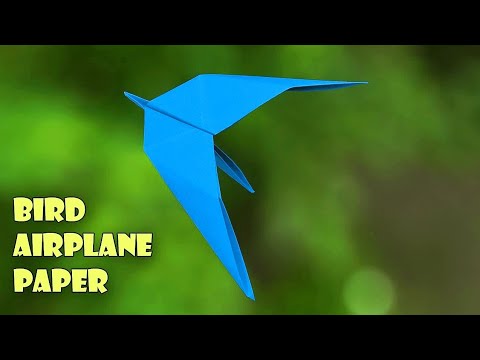 Bird airplane paper | How to make a paper airplane bird | paper ...