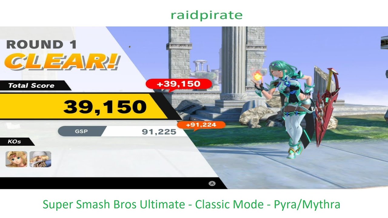 Super Smash Bros Ultimate - Classic Mode - Pyra/Mythra - YouTube