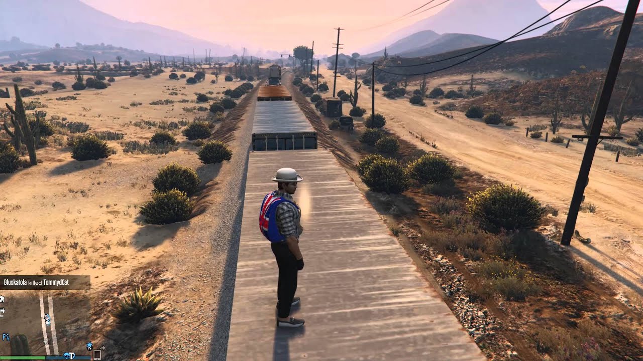 Grand Theft Auto V Train Jump - YouTube