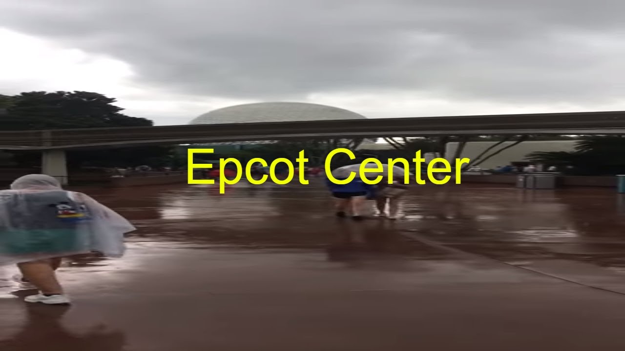 Awful thunderstorm at Epcot Center, Disney World, July 13, 2017, Part 2 ...