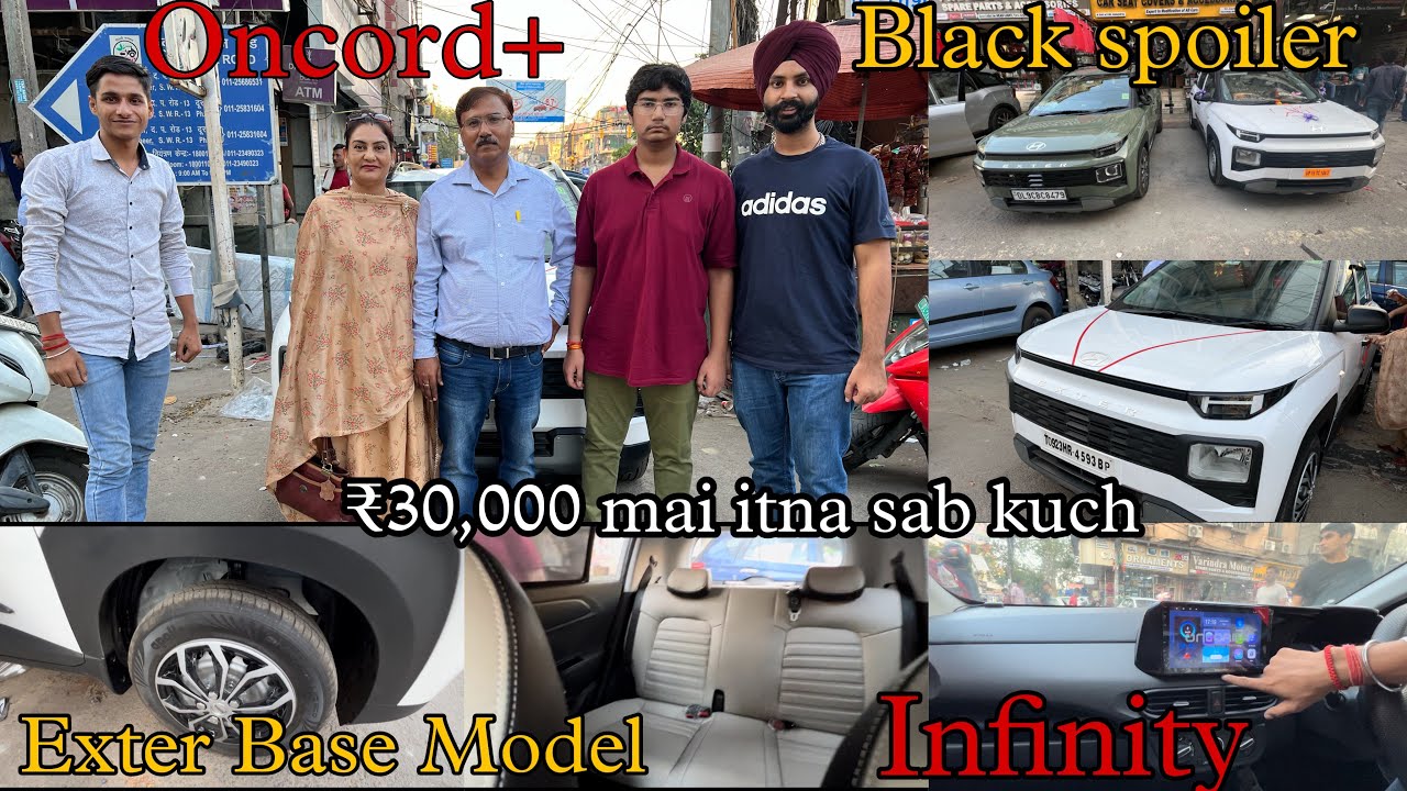 Hyundai Exter base model modification ₹30,000 mai itna sab kuch 😱#exter ...