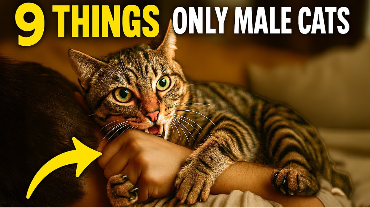 9 Things ONLY Male Cats Do for Their Favorite Human - YouTube