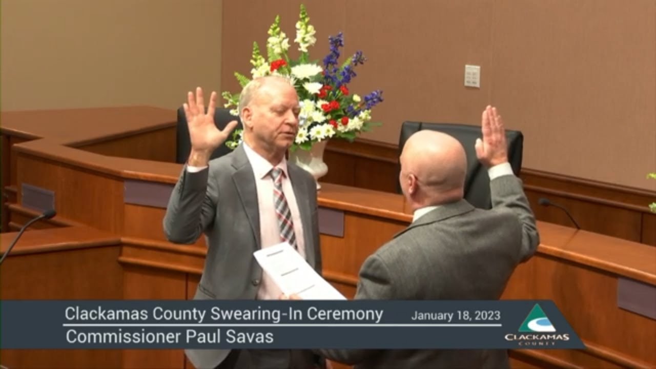 County Commissioner Paul Savas Swearing-In Ceremony and Speech - YouTube