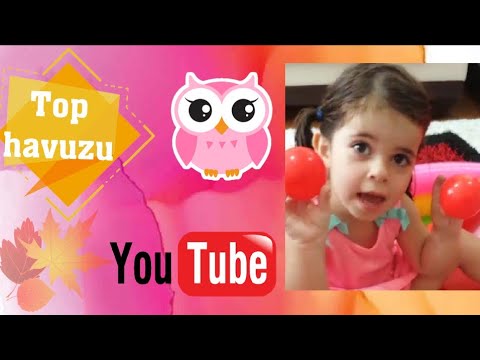 Biz Ceren ile top havuzunda oyunlar oynuyoruz | çocuk videoları