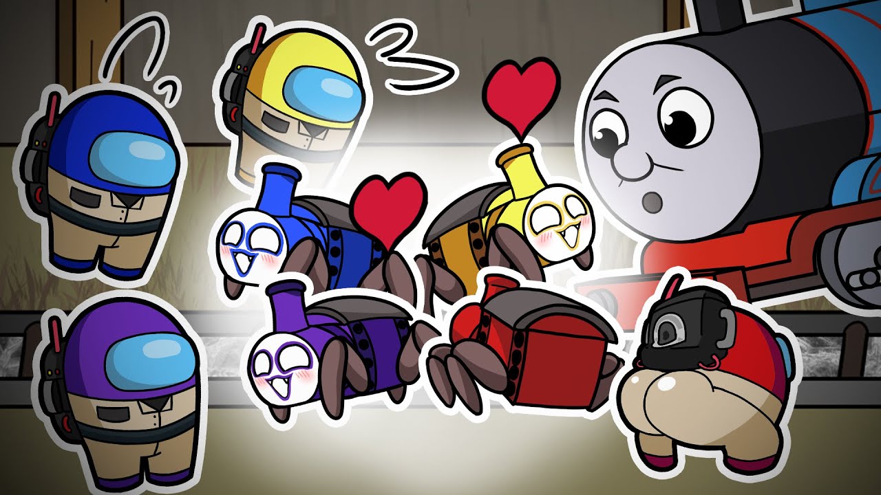 CHOO CHOO CHARLES vs Thomas & GHOSTBUSTERS 5 EP.1 I Among Us Animation ...