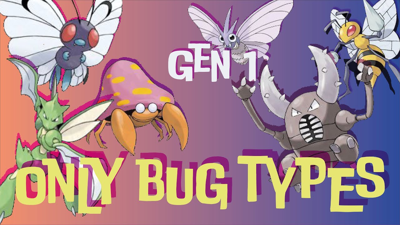 Beating Pokemon Blue using only Bug-Types - YouTube