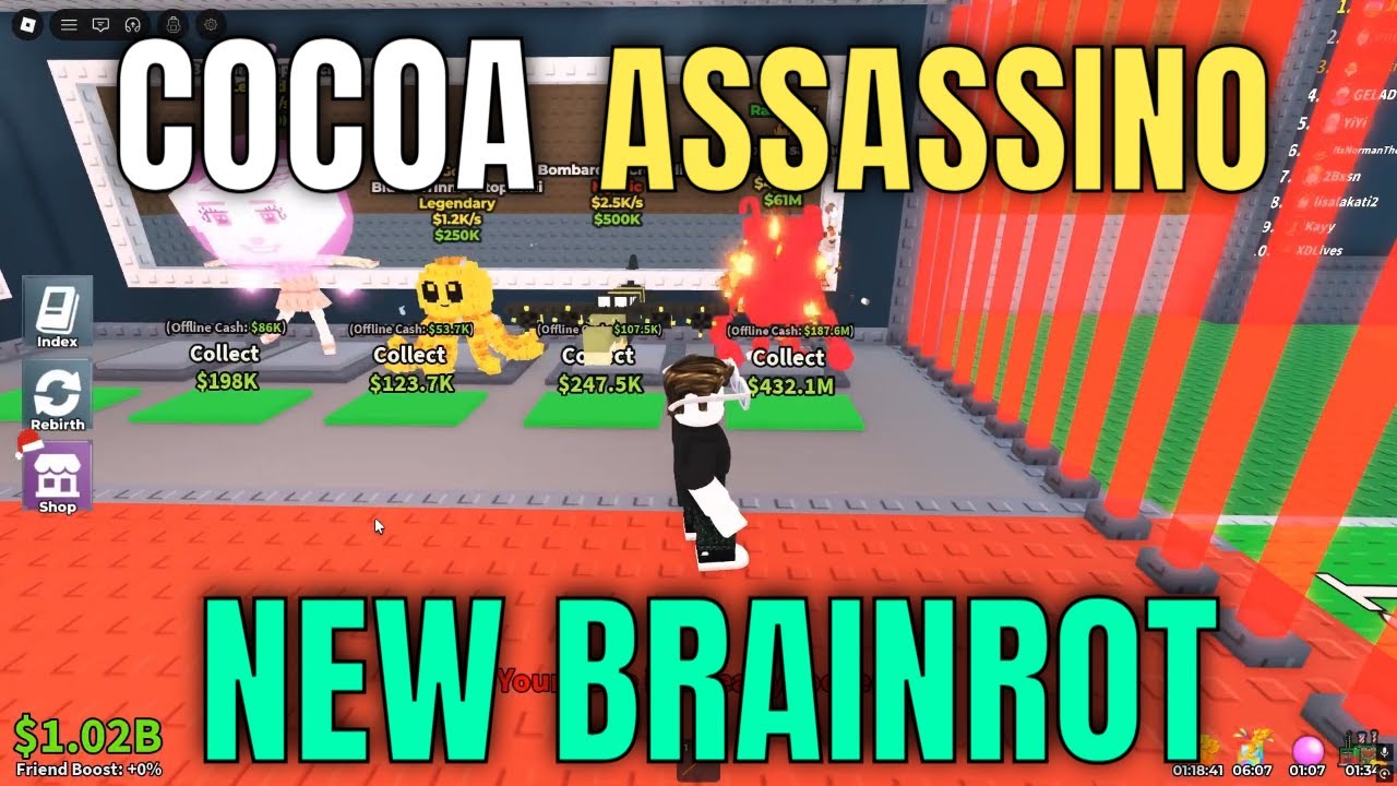 NEW COCOA ASSASSINO Christmas Brainrot Showcase in Steal a Brainrot ...