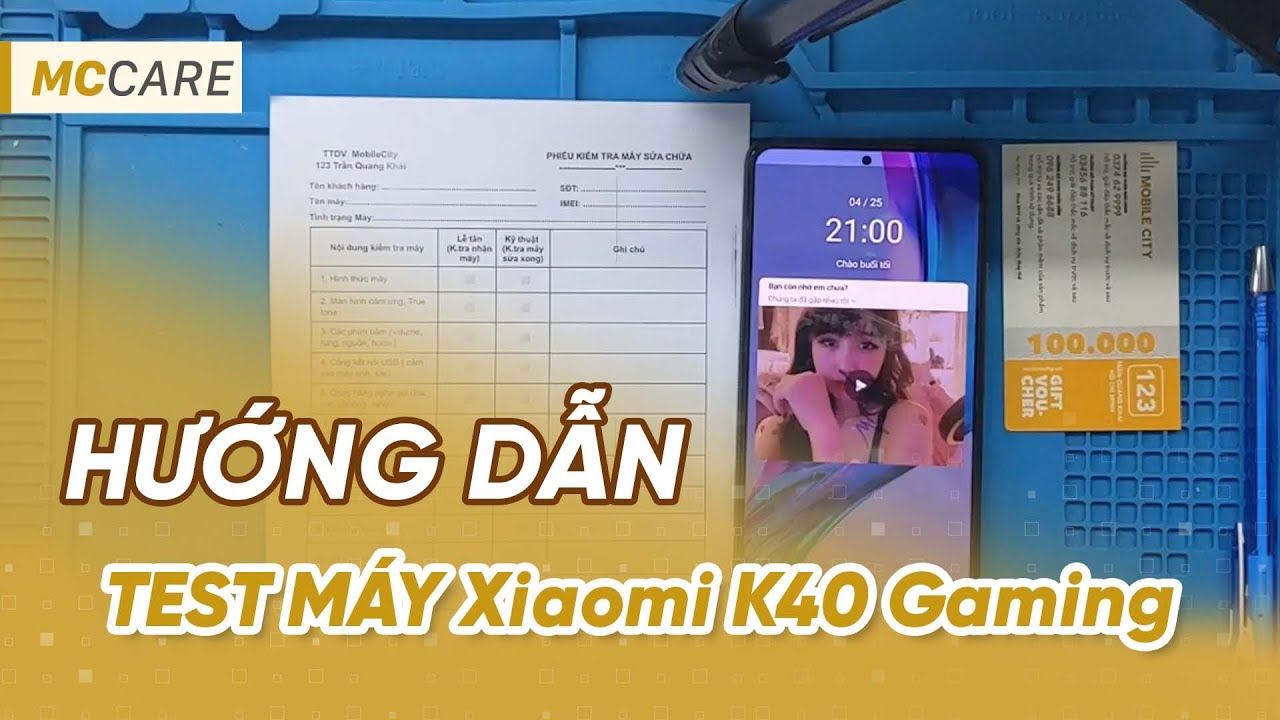 Hướng dẫn test máy Redmi K40 Gaming - YouTube