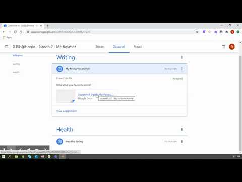 Submitting an Assignment in Google Classroom - YouTube