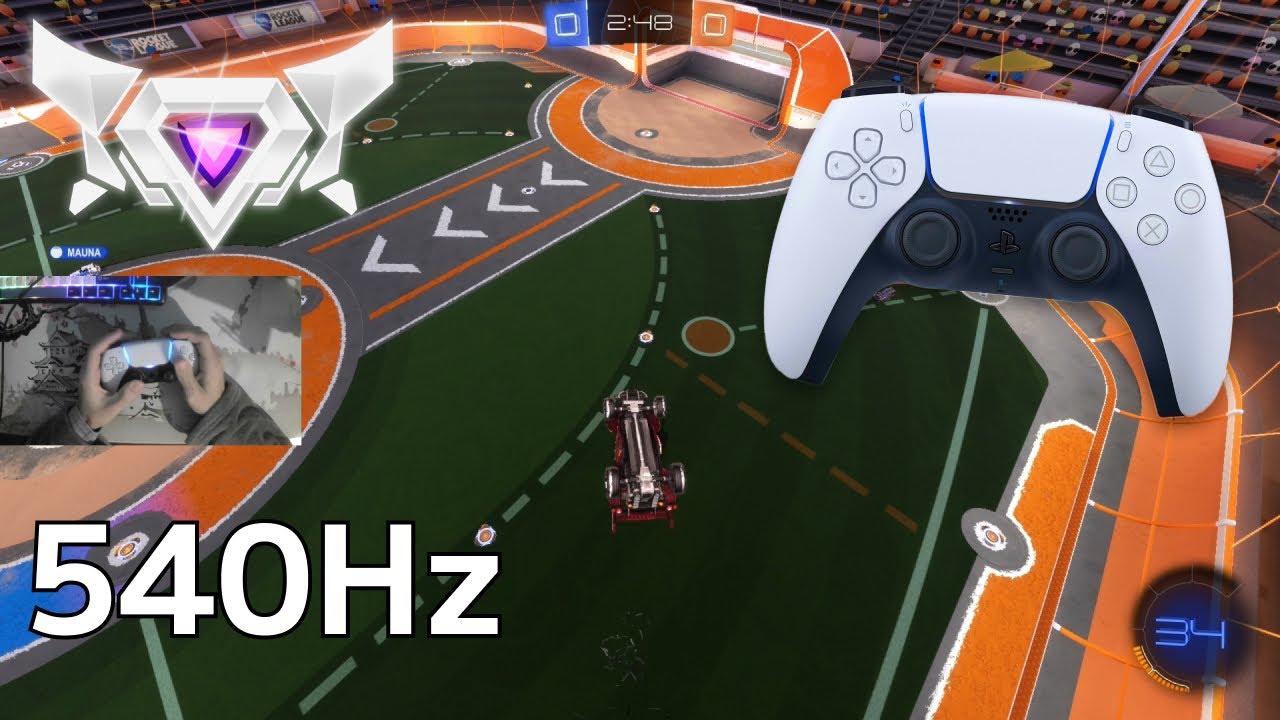 PS5 Controller ASMR 😴 Rocket League Ranked 🏆 Satisfying 360 FPS 4K ...