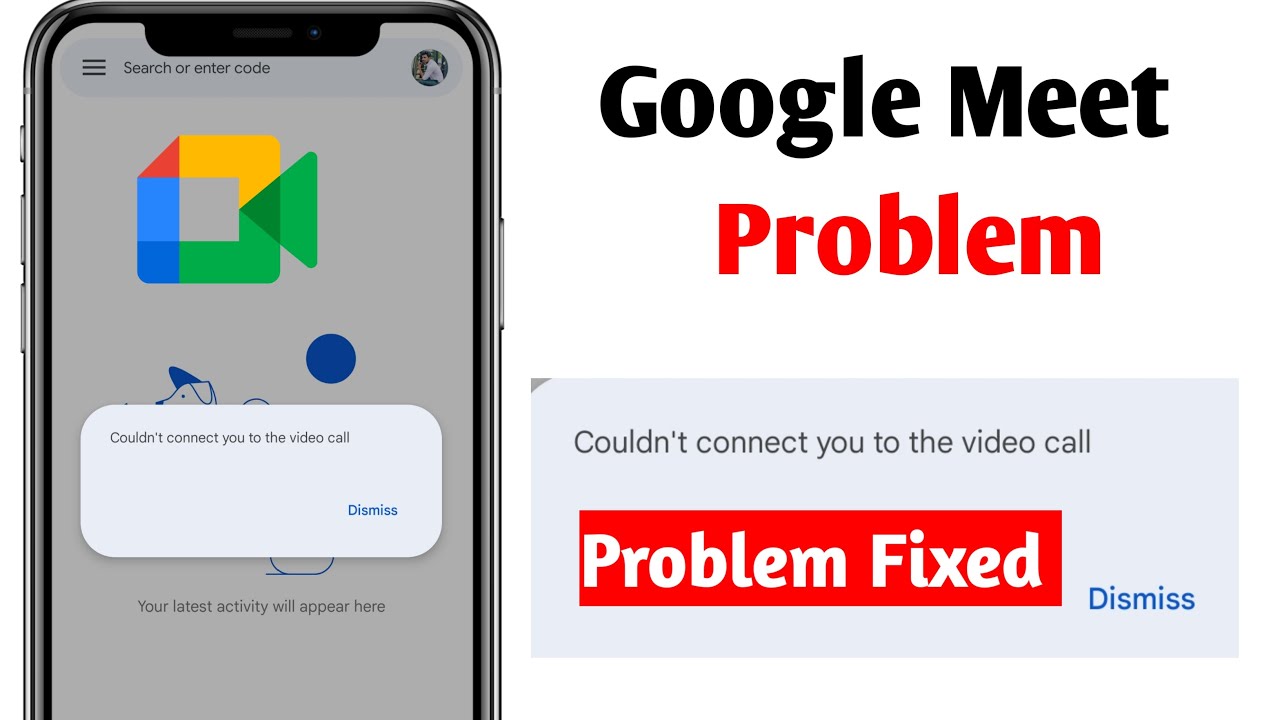 Google meet Couldn't Connect You To the meet Problem In Hindi - YouTube