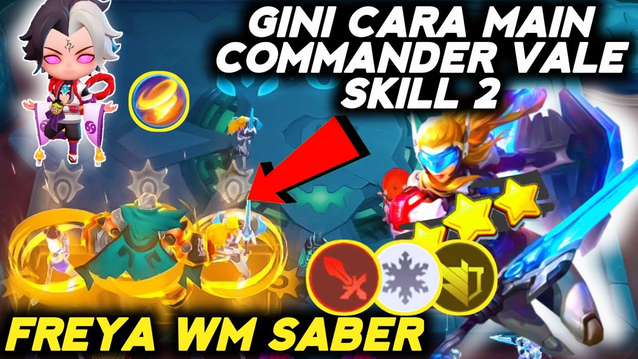 GINI CARA MAIN COMMANDER VALE SKILL 2 !! HYPER FREYA WEAPON MASTER ...