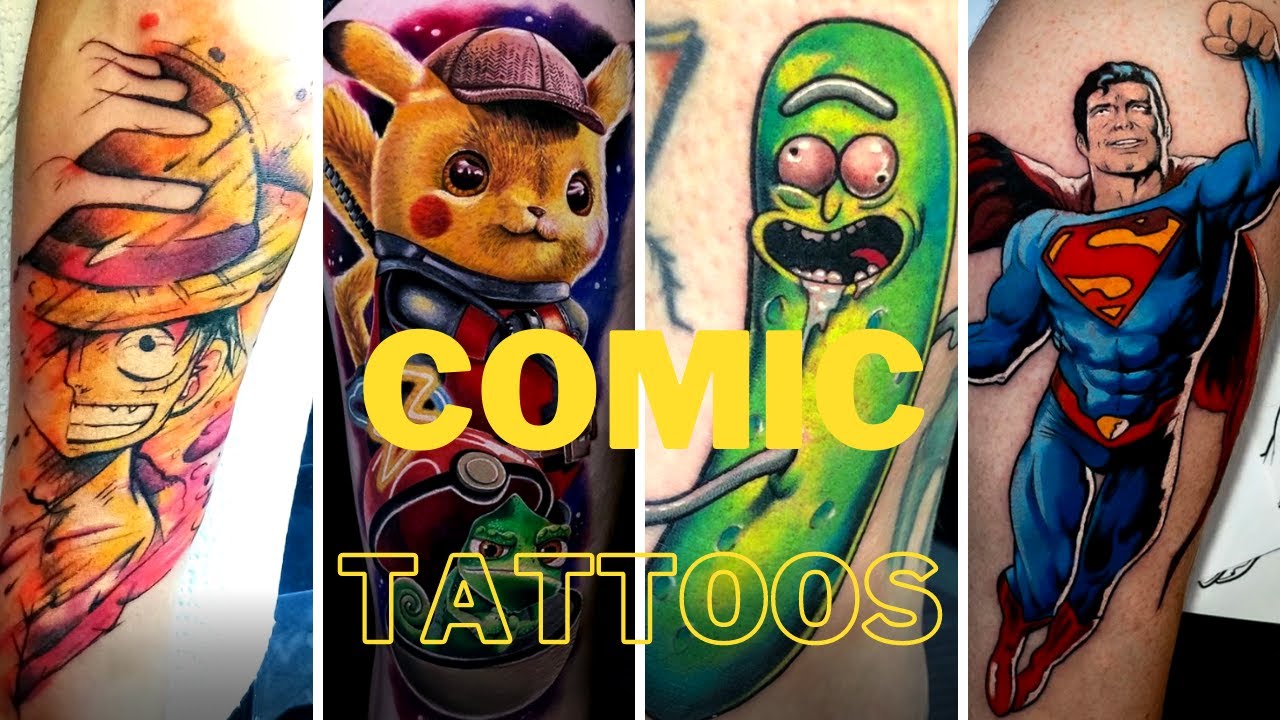 Best Comic/Cartoon Tattoos 2020 - YouTube