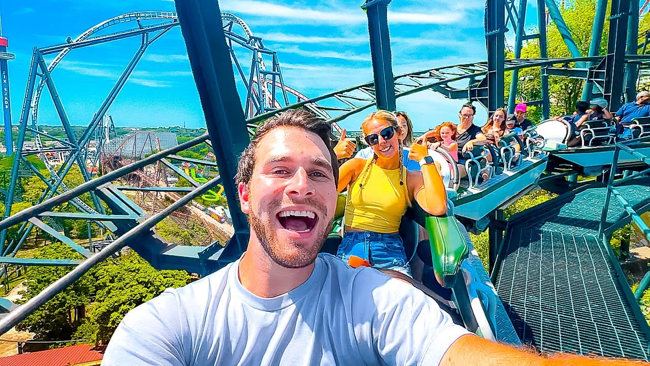 Visiting Six Flags Great America In Illinois! POV Of ALL Rides, My ...