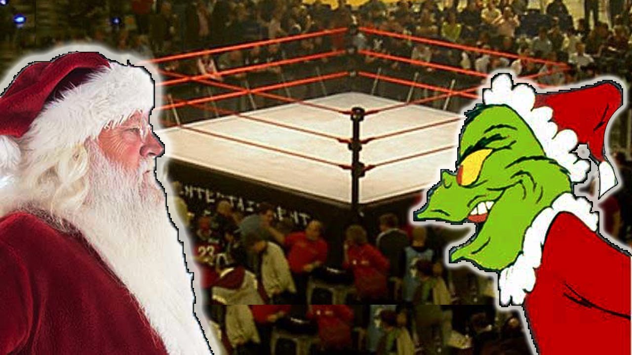 Santa Claus VS The Grinch - WWE Navidad Match - YouTube