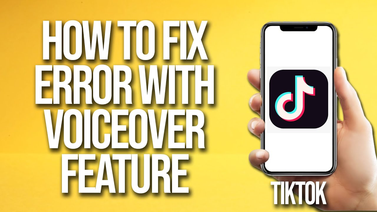 How To Fix TikTok Error With Voiceover Feature - YouTube