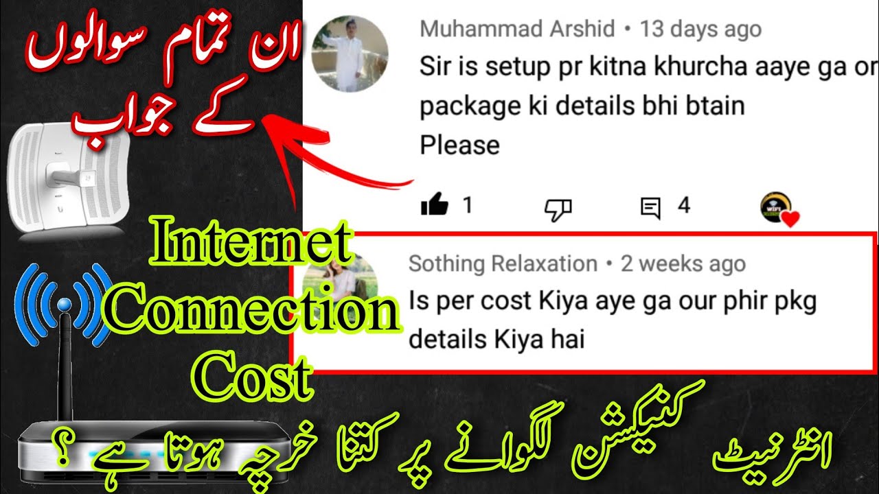 Total Cost of internet connection in Pakistan | Wireless internet ...