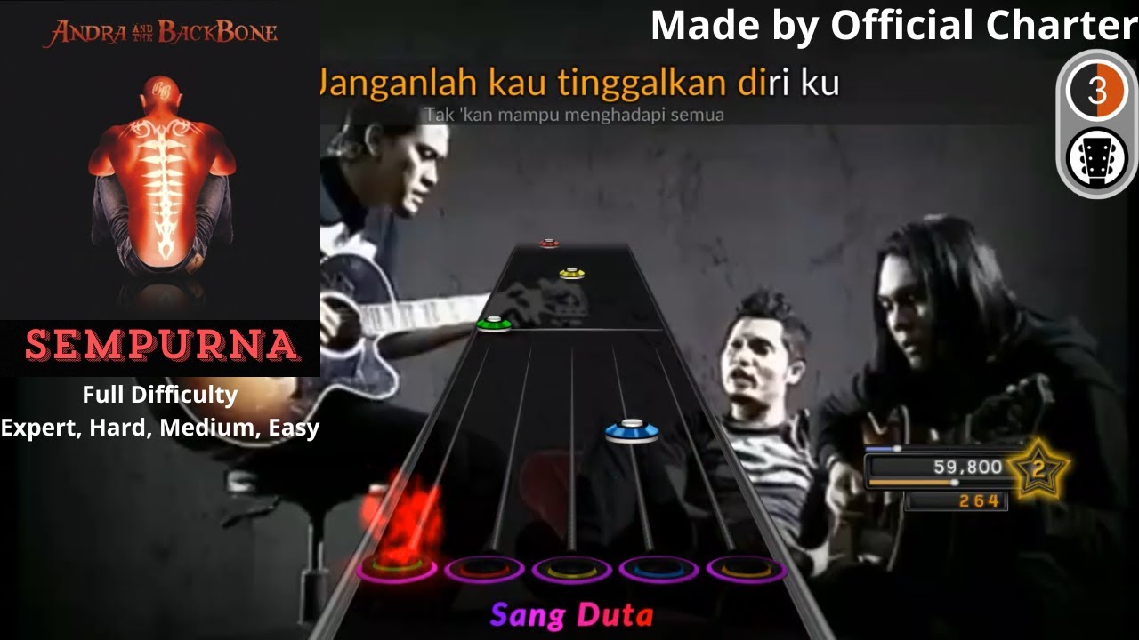 ANDRA AND THE BACKBONE - SEMPURNA (FULL DIFFICULTY) | Clone Hero Chart ...