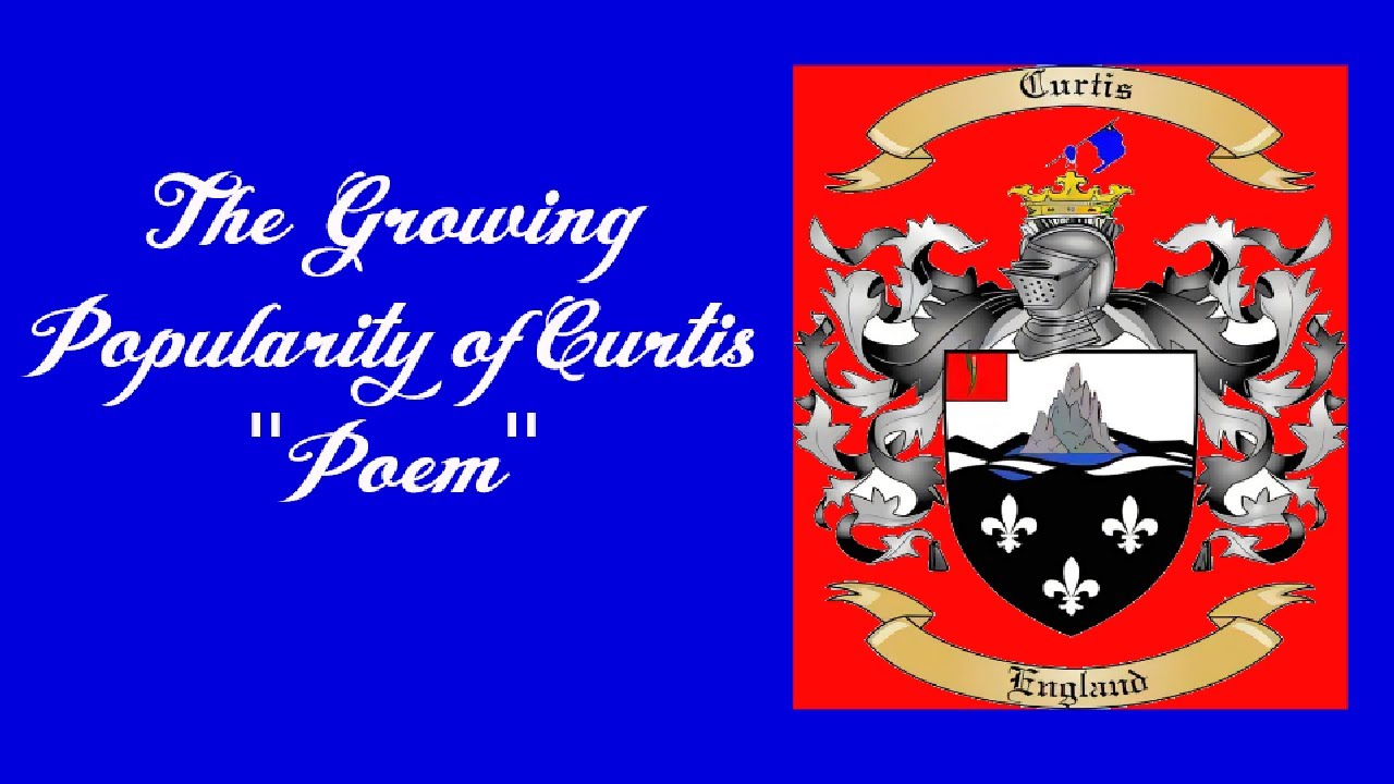 The Growing Popularity of Curtis "Poem" - YouTube