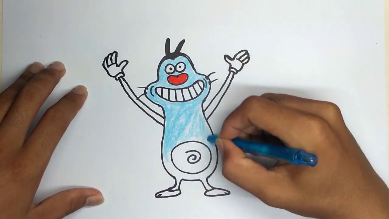How to Draw Oggy Cartoon Easy for Kids - YouTube