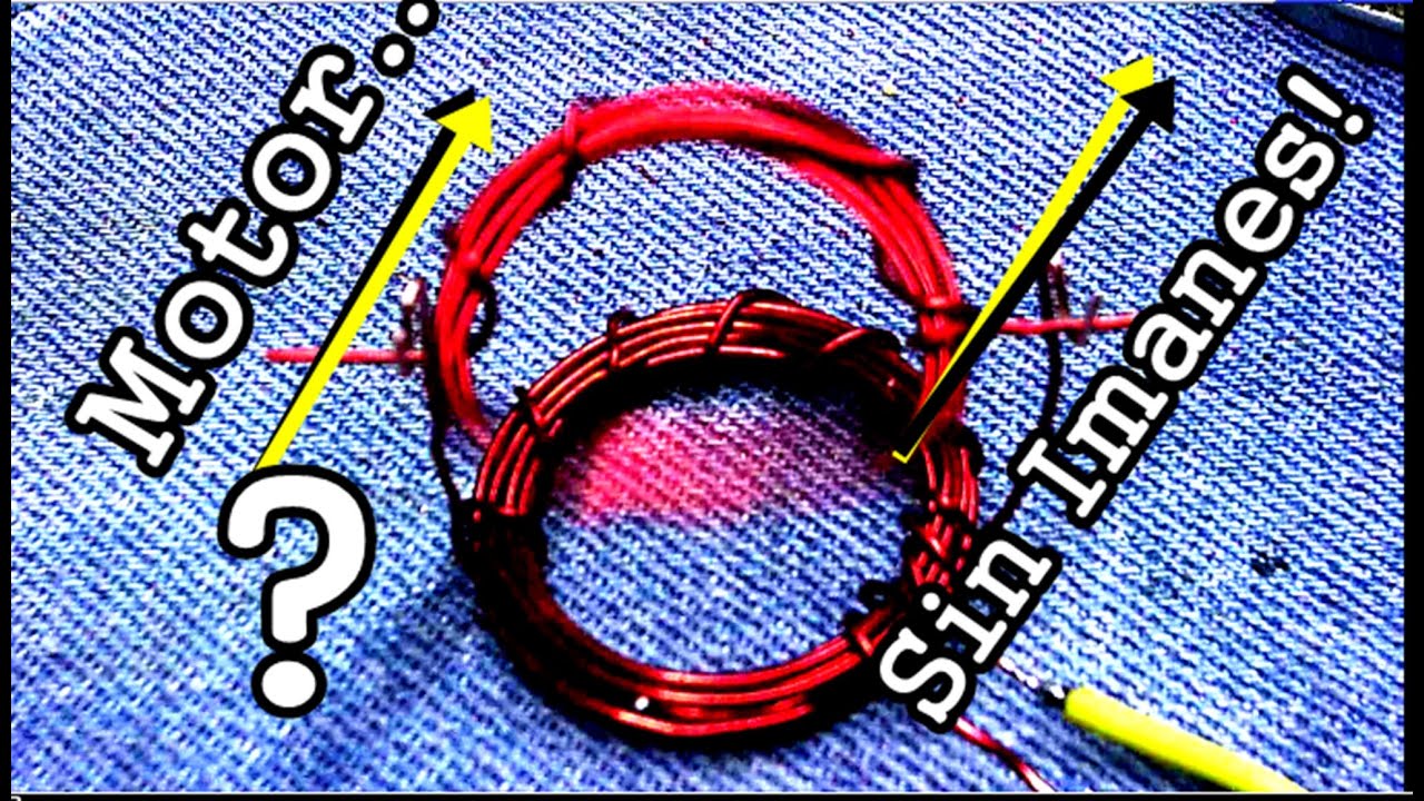 How To Make a Simple and Interesting Magnet-less D.C Motor for School ...