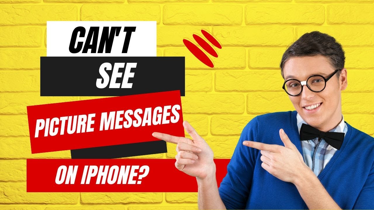 Can't See Picture Messages On iPhone? - YouTube