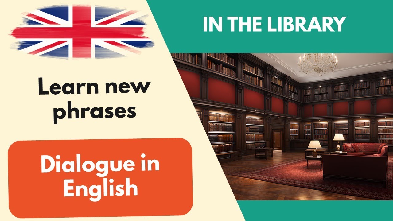 In the library Simple dialogue, English conversation for beginners #2 ...