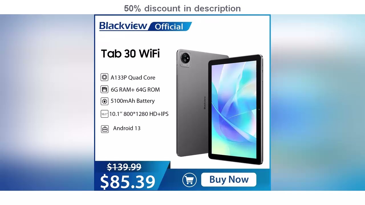 Blackview Tab 30 WiFi マニュアル - ユーザーガイド