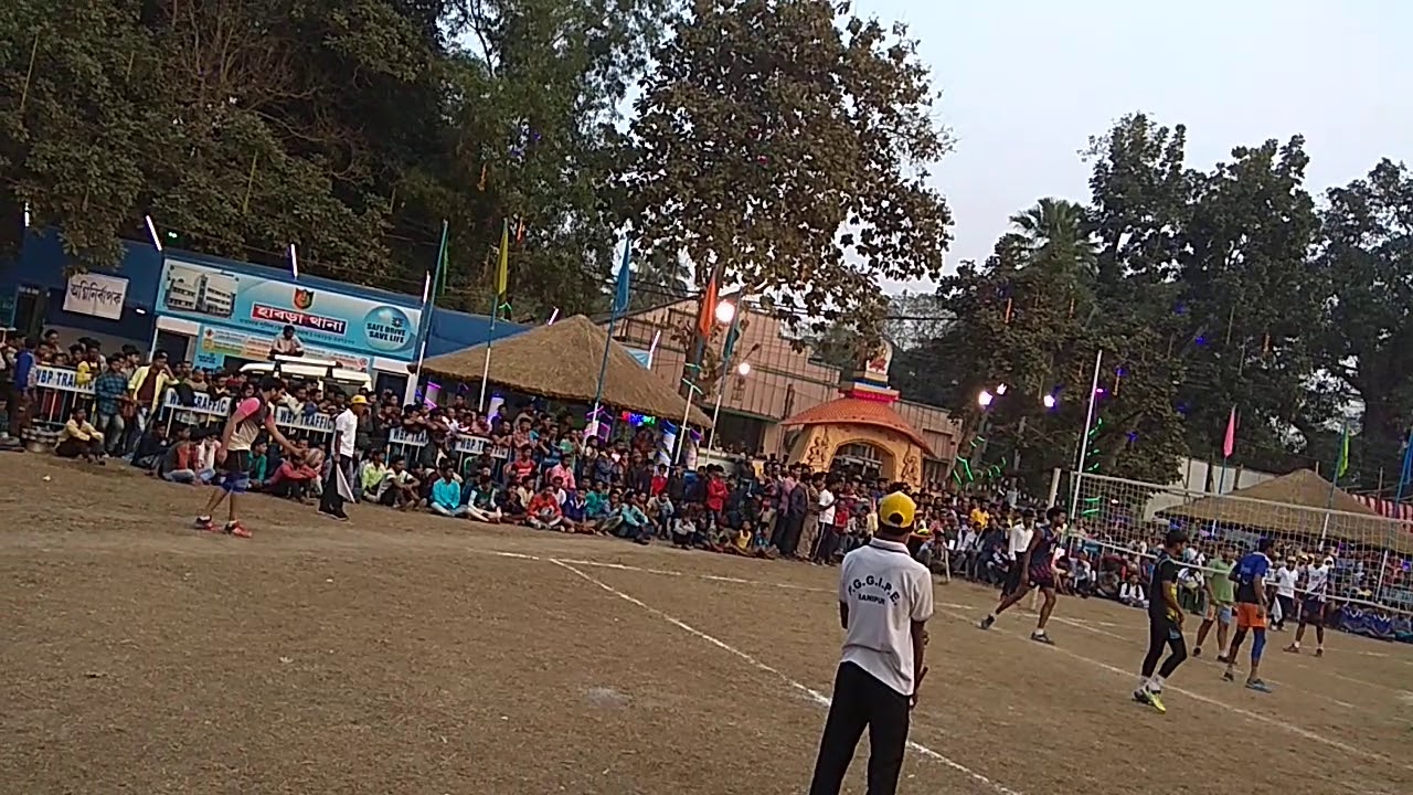 Banipur লোকউৎসবে পুরুষ ভলিবল। - YouTube