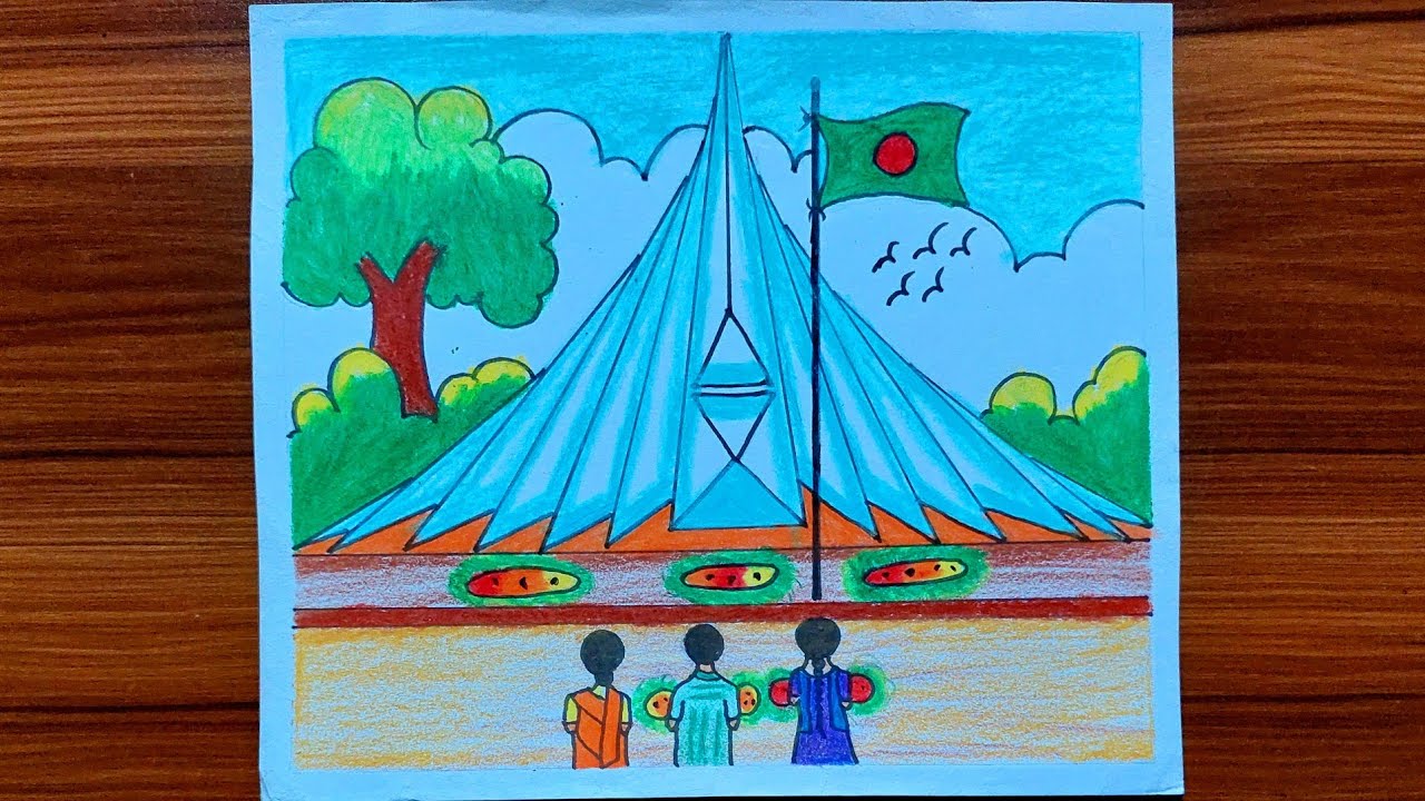 Victory Day - How to draw Victory Day Easy National Monument Drawing ...