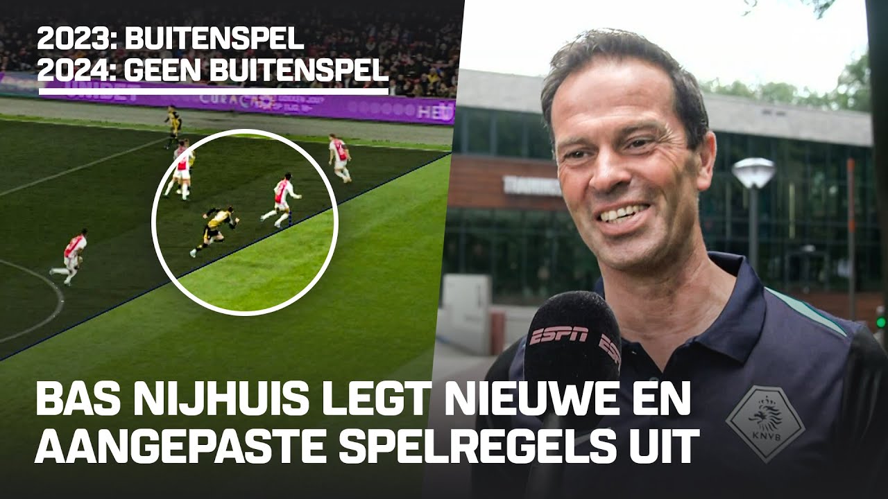 🔎 BAS NIJHUIS legt uit: aangepaste buitenspelregel 🚩 & is protesteren ...