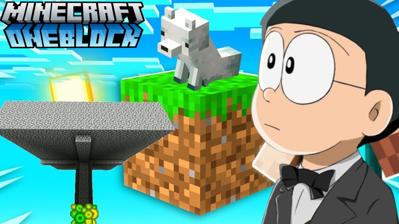 WE MADE XP FARM IN MINECRAFT ONE BLOCK || GAMEPLAY #6 @AnshuBisht - YouTube