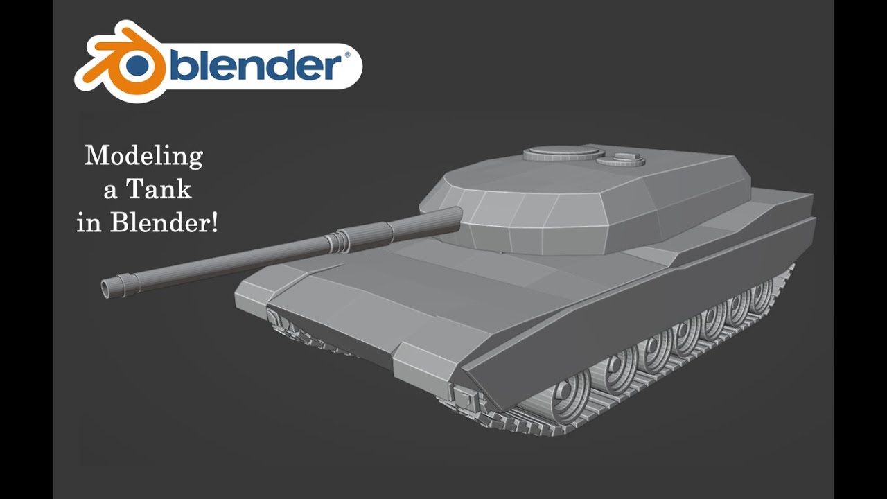 Blender Modeling - Low Poly Tank - Timelapse - YouTube