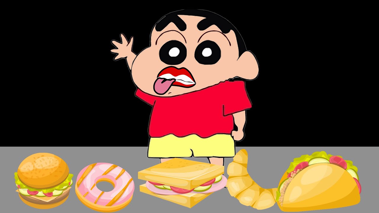 しんちゃんはハンバーガーを食べました | Shin-chan ate hamburger - YouTube